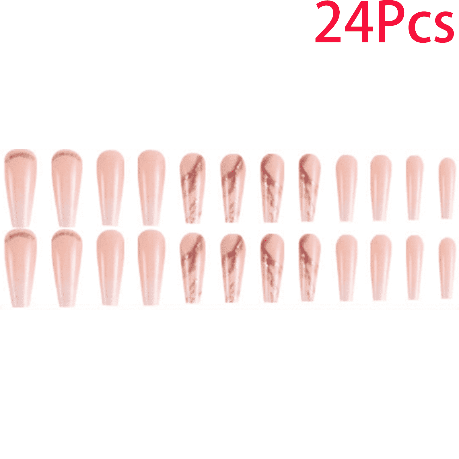 RAGUPEL French Tip Press On Nails,Stylish French Tip Long Press On ...