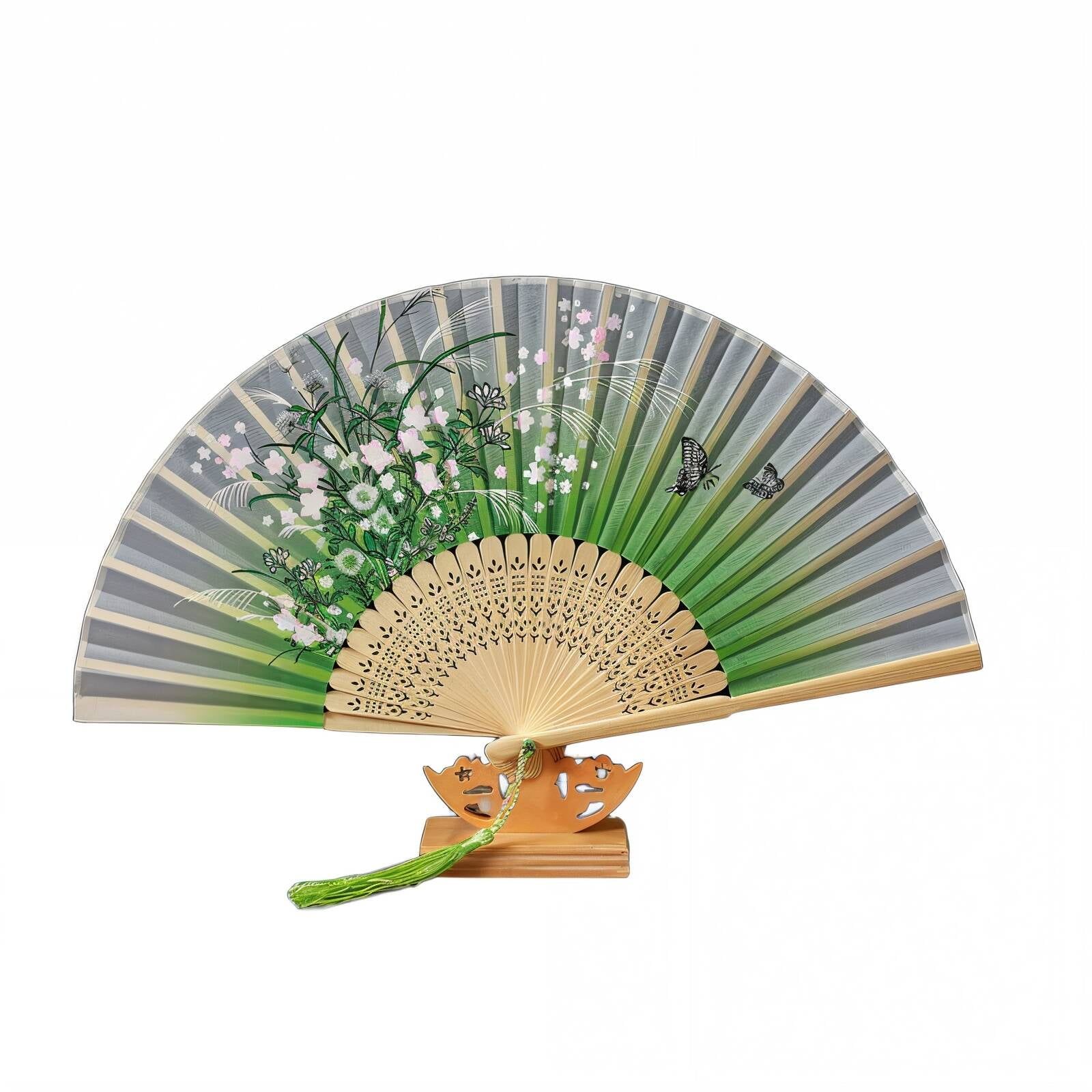 RAGUPEL Hand Fan Bamboo Folding Hand Fan Levitating Globe Classical Fan ...