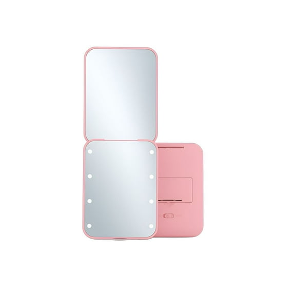 RAGUPEL Hand Mirror Built-In Soft Led Light Hand Mirror Rechargeable ...