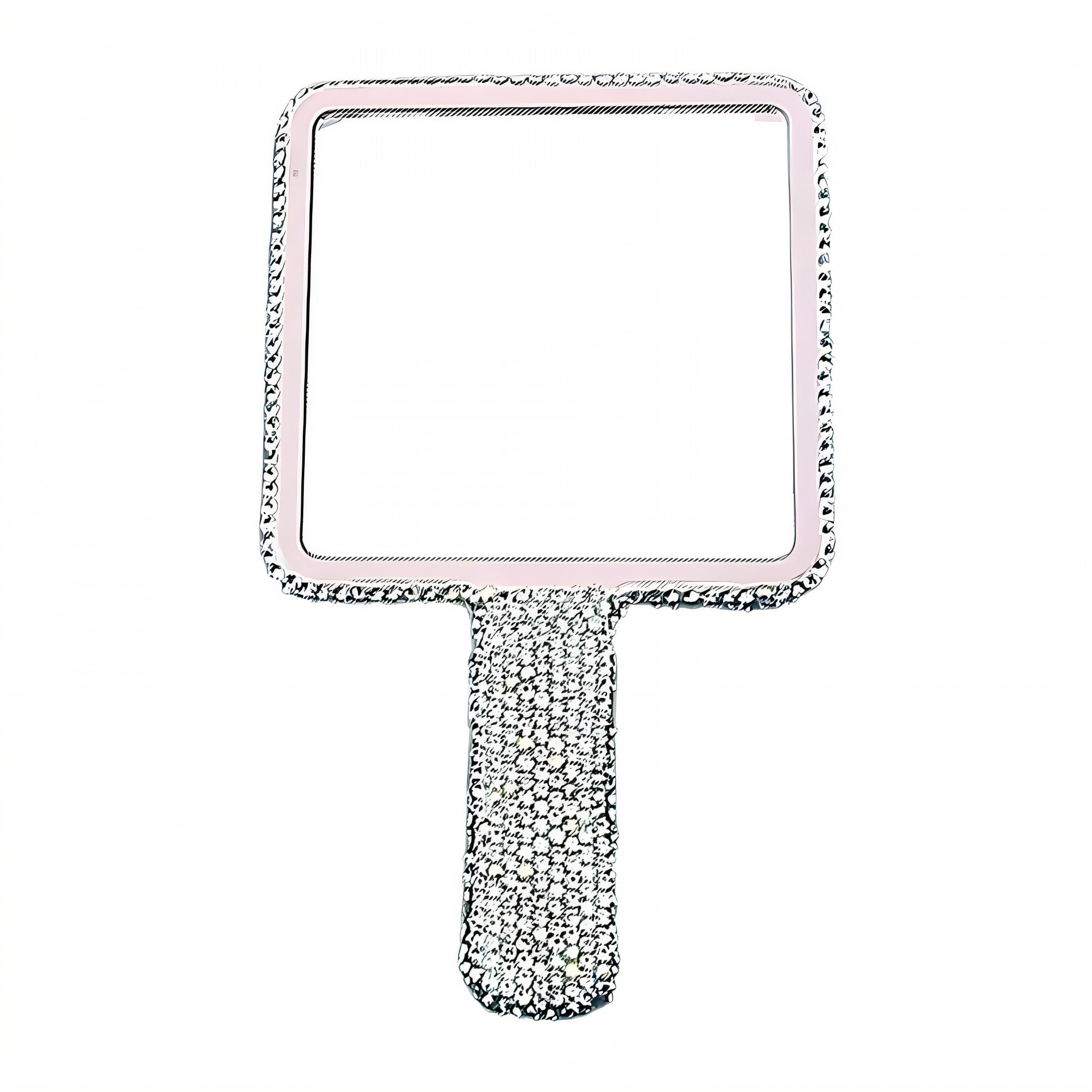 RAGUPEL Hand Mirrors with Handle,Hand Mirror with Square Glass 7.5"*5.1 ...