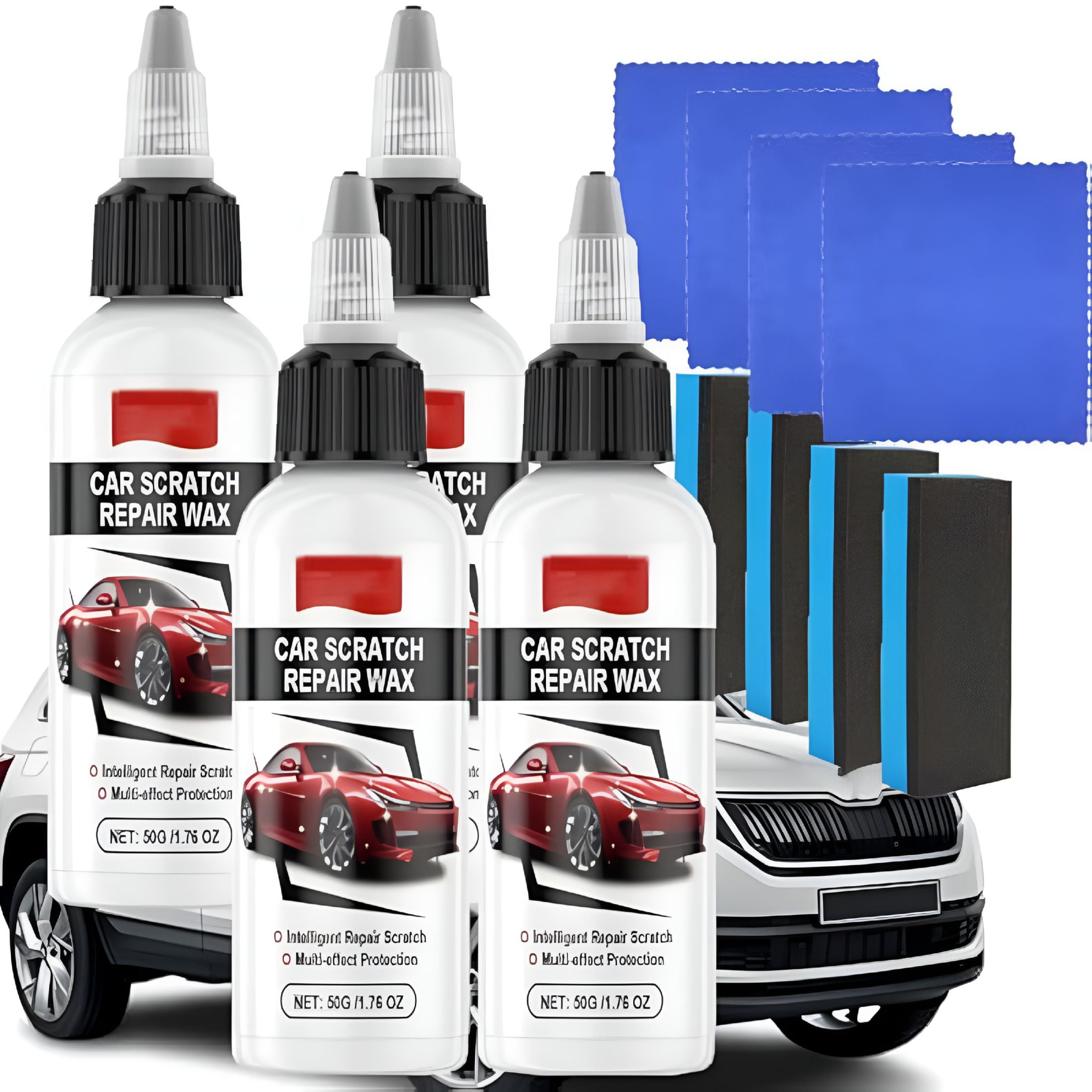 RAGUPEL Liquid Car Glass Polish, Car Scratch Repair Wax Coating, Shiny ...