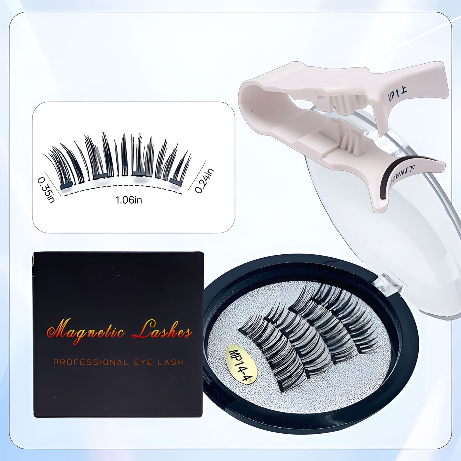 RAGUPEL Magnetic Eyelashes,Natural Lashes with Applicator,Pestanas ...