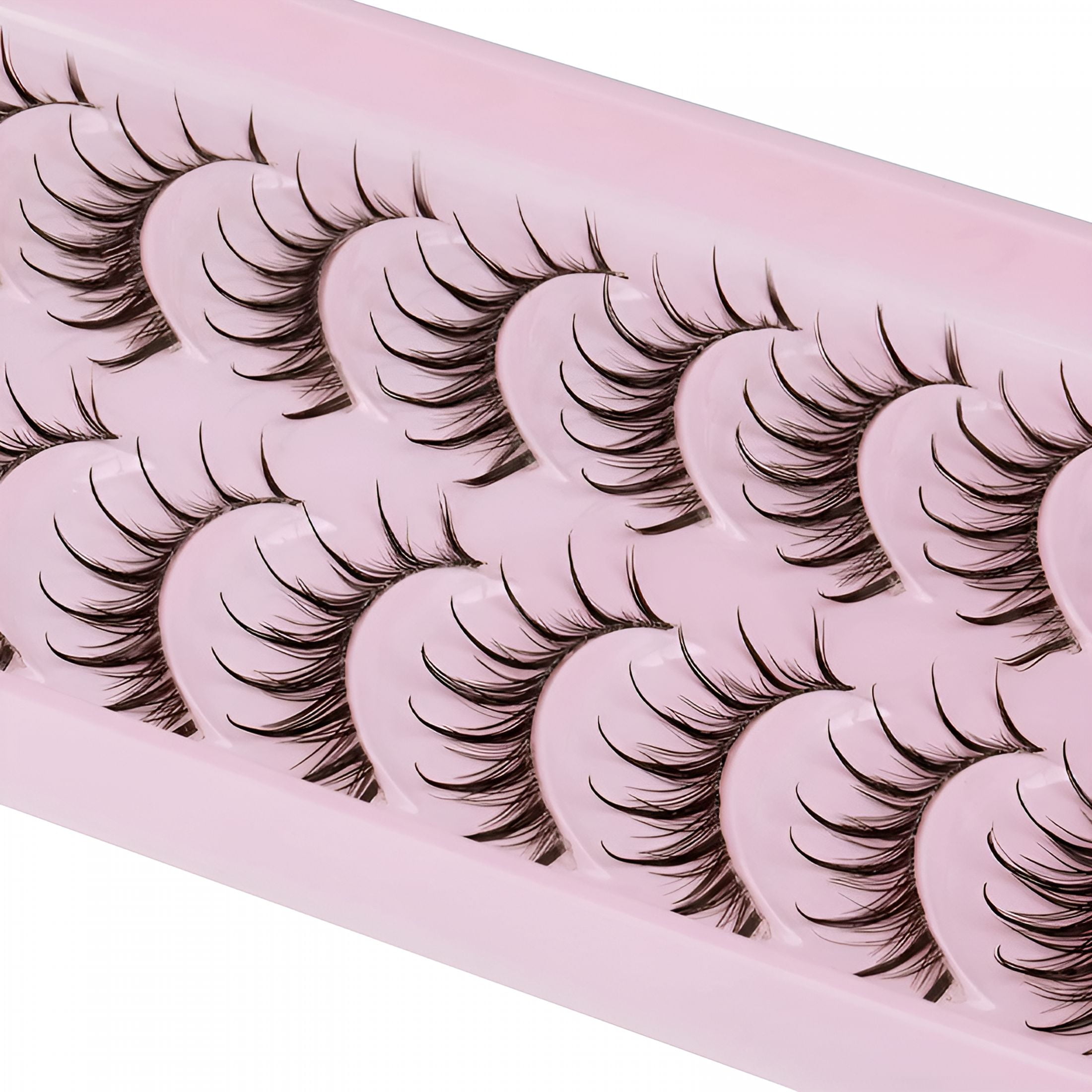 RAGUPEL Manga Lashes Natural Look Wispy False Eyelashes Anime Spiky ...
