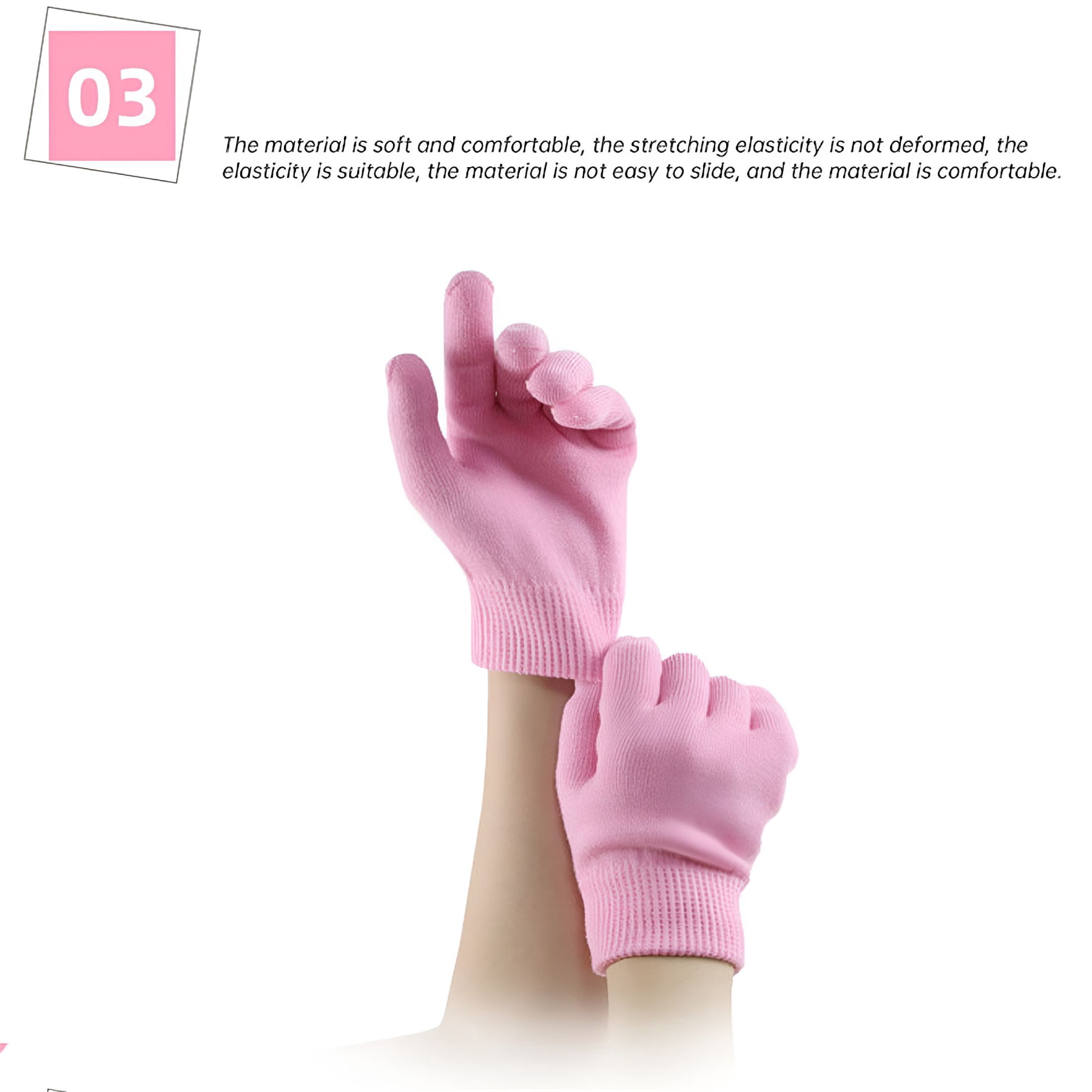 RAGUPEL Moisturizing Gloves For Dry Hands Overnight White Gel Thickened ...