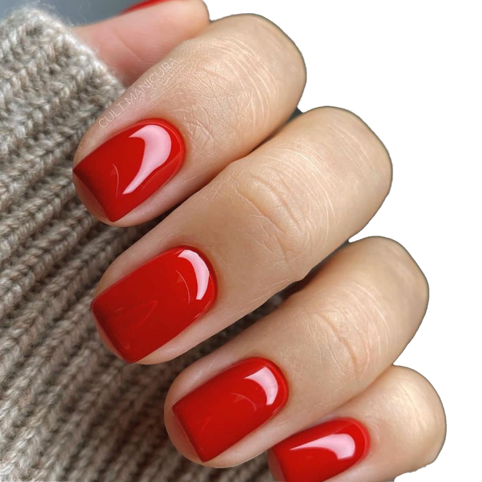 RAGUPEL Press On Nails Short,Easy Press-On Application Extra Short ...