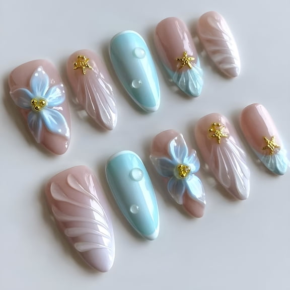 French Almond Nails