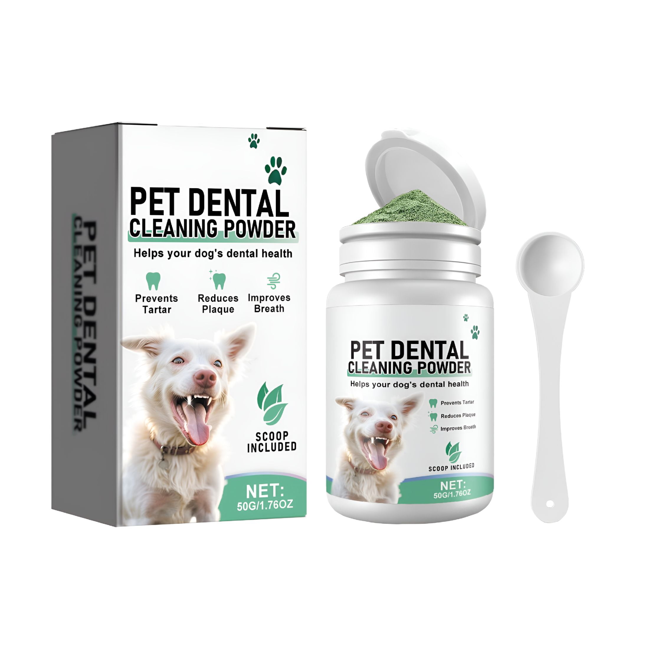 RAGUPEL Teeth Cleaning Powder for Dogs, Dental Powder for Dogs, Powder ...
