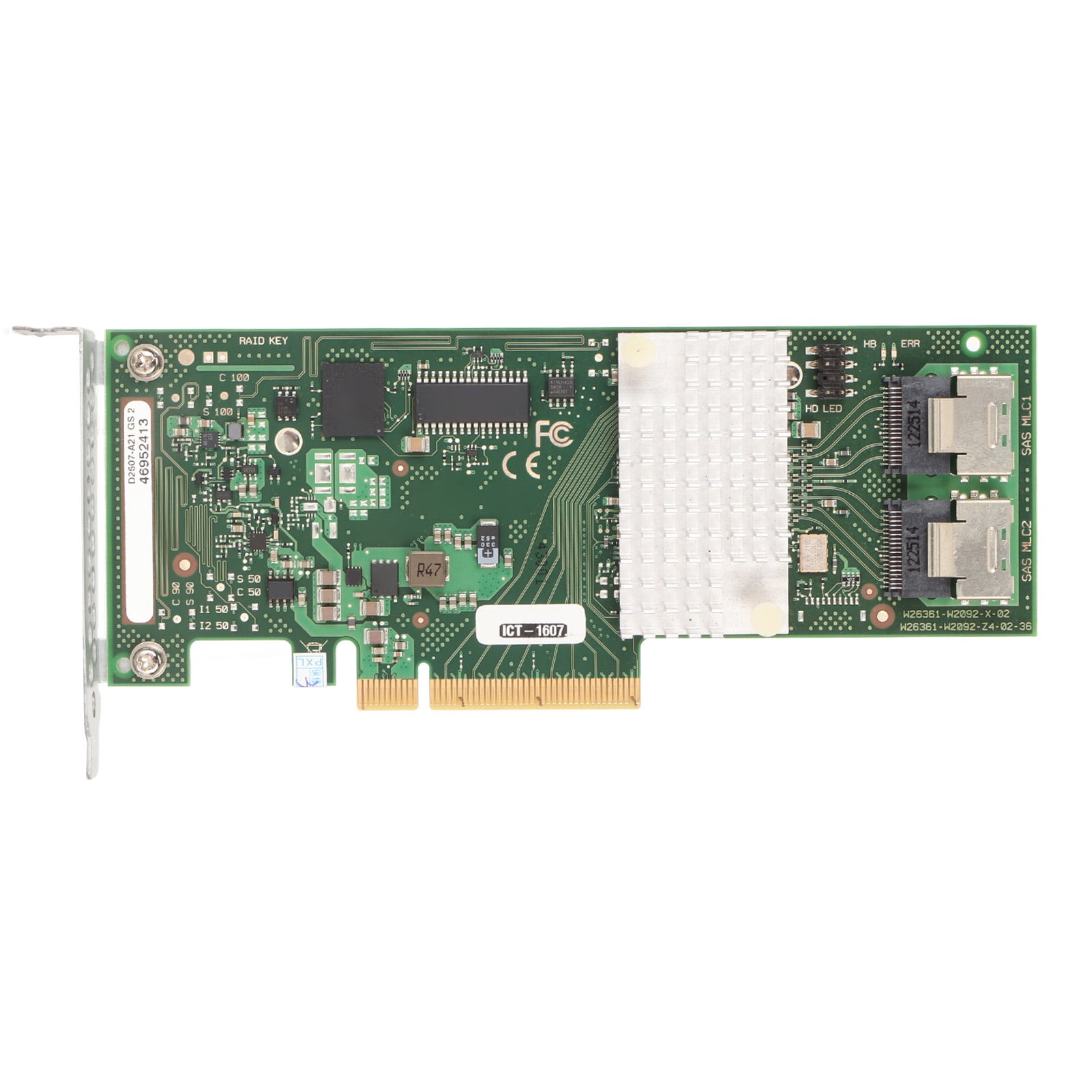 RAID Controller Card 6Gbps 2 SAS SSF 8087 PCIe Interface 0 1 10 Raid ...