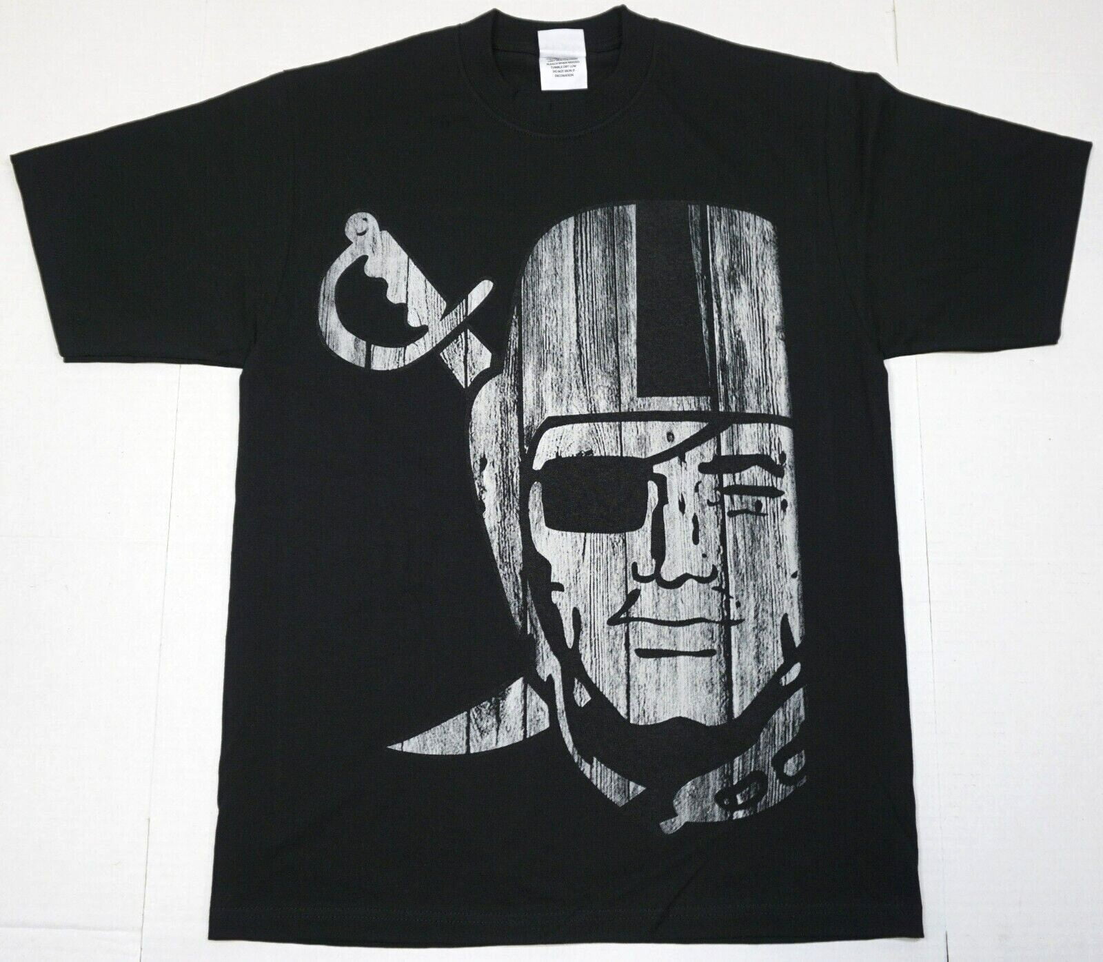 RAIDER NATION T-shirt Raiders Silver Black Men's Tee - Walmart.com