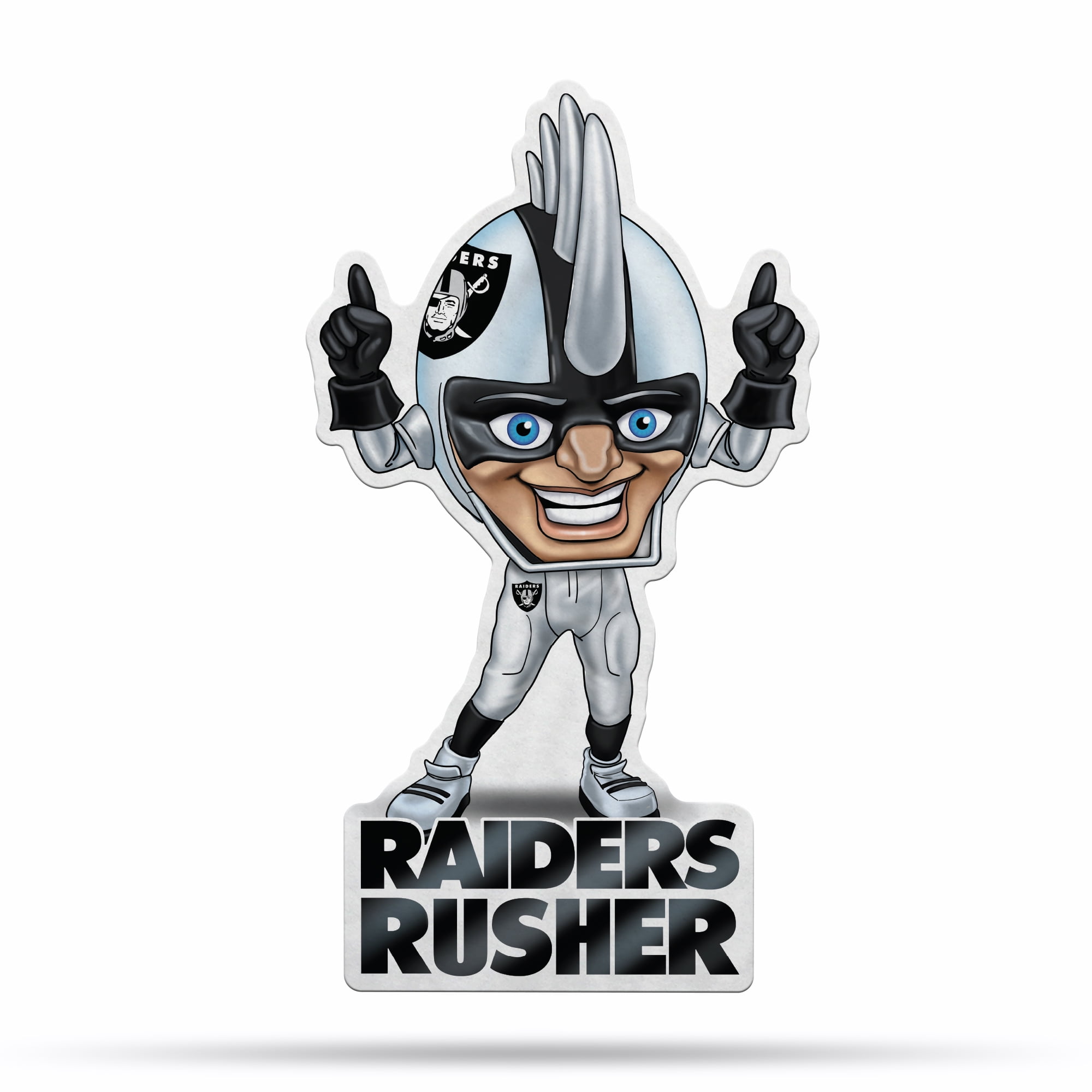 RAIDERS SHAPE CUT MASCOT LOGO PENNANT WITH HEADER CARD - Walmart.com