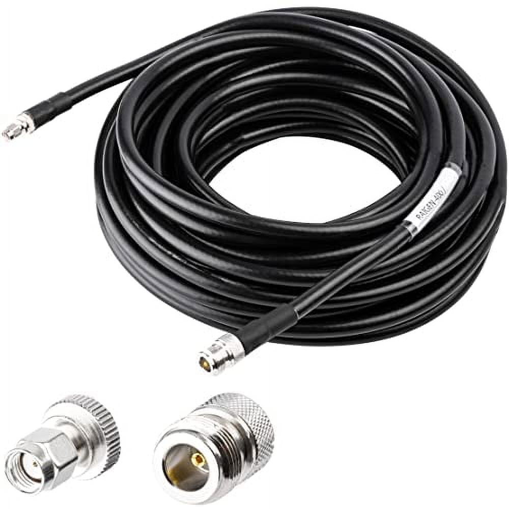 RAIGEN-400 Antenna Cable 50ft, N-Type Female to RP-SMA Male for Helium ...