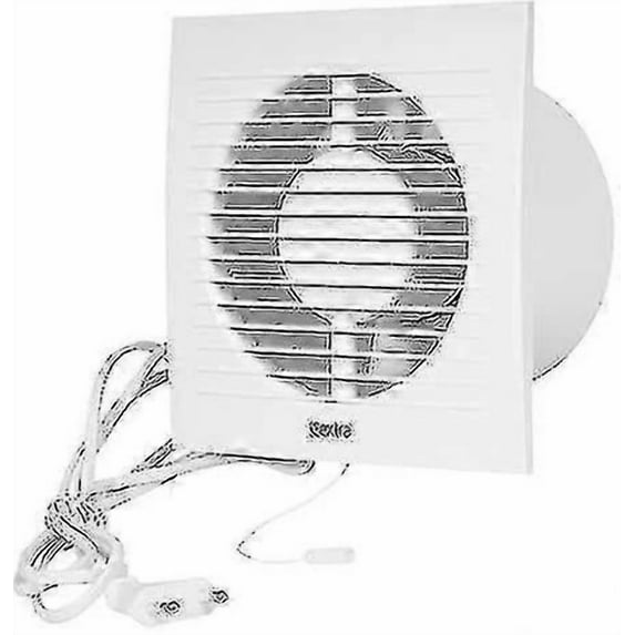 100mm Extractor Fan With Cable - Silent Wall Mounted Air Extractor For ...