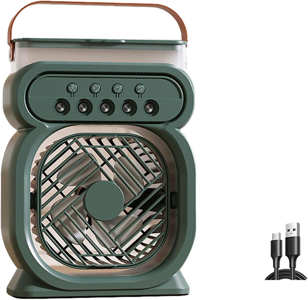 RAIN 3-in-1 Portable Air Cooler Humidifier Mist Fan with 450ml Water ...