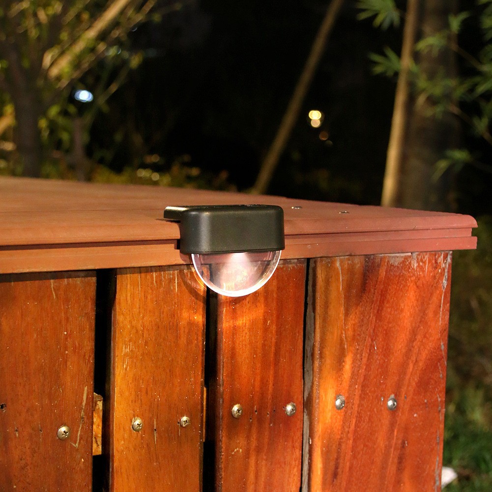 RAIN 4pcs LED Solar Stair Light Waterproof Outdoor Garden Passage ...