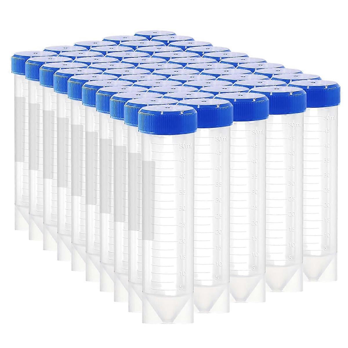 RAIN 50ml Plastic Centrifuge Tubes with Screw Cap, 50 PCS 50ml Self ...
