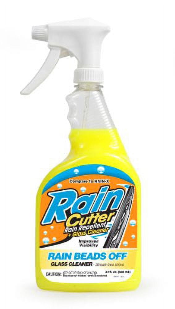 RAIN CUTTER GLASS CLEANER AND RAIN REPELLENT, 32OZ SPRAY - Walmart.com