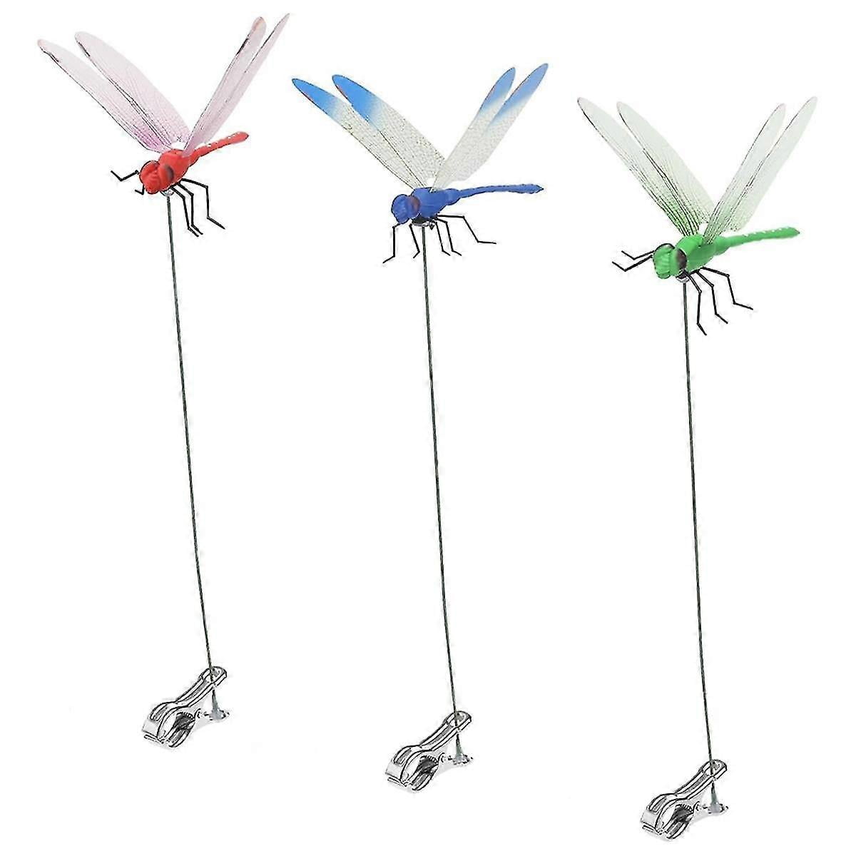 RAIN Dragonfly Clip Set in 3 Colors, for Natural & Horse Fly Control ...
