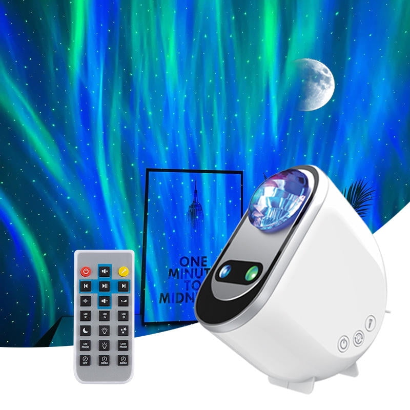 RAIN Galaxy Star Projector with Bluetooth Speaker, Remote, Voice ...