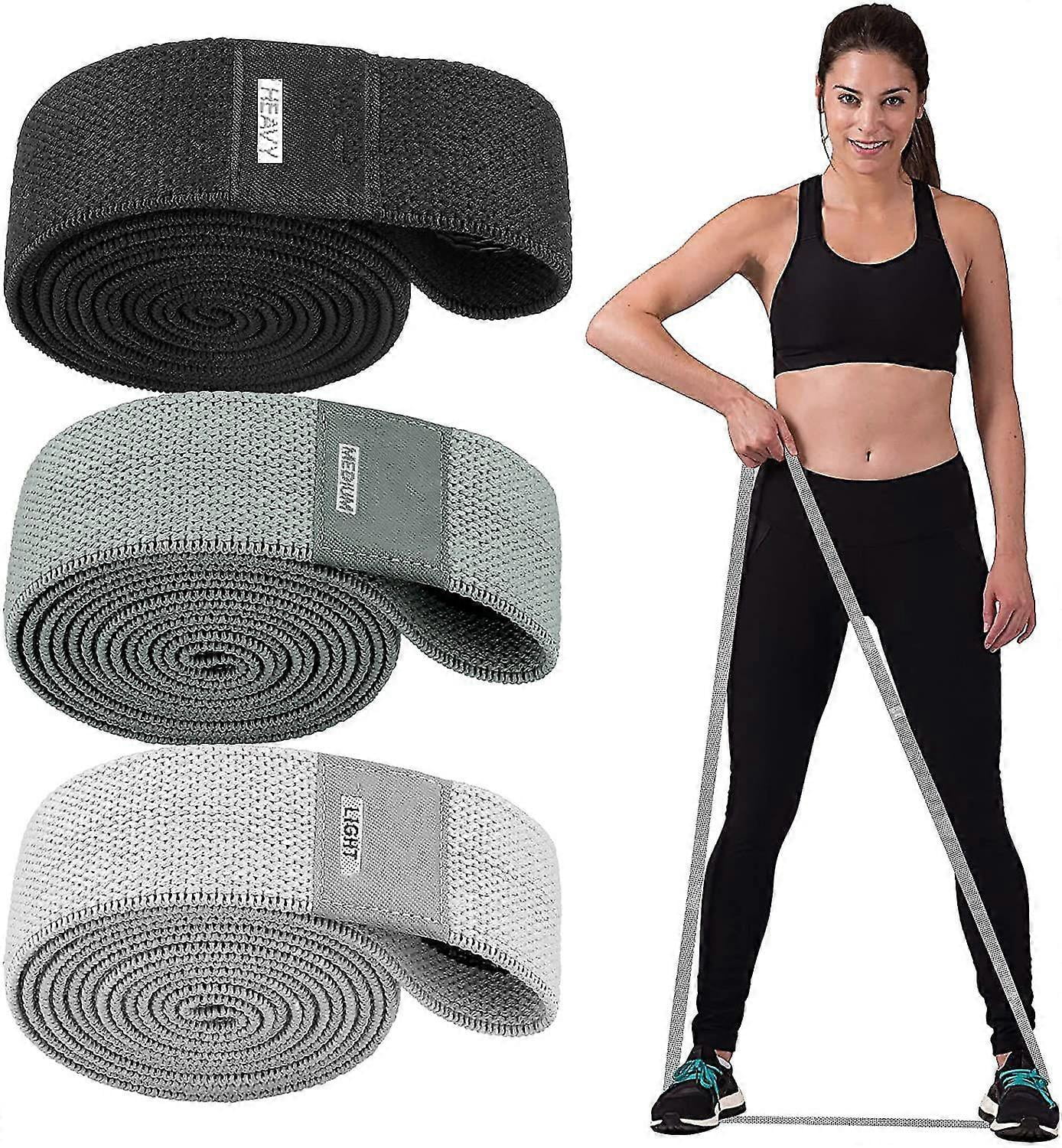 RAIN Long Resistance Bands, Fabric Pull Up Assistance Bands 3 Pack ...