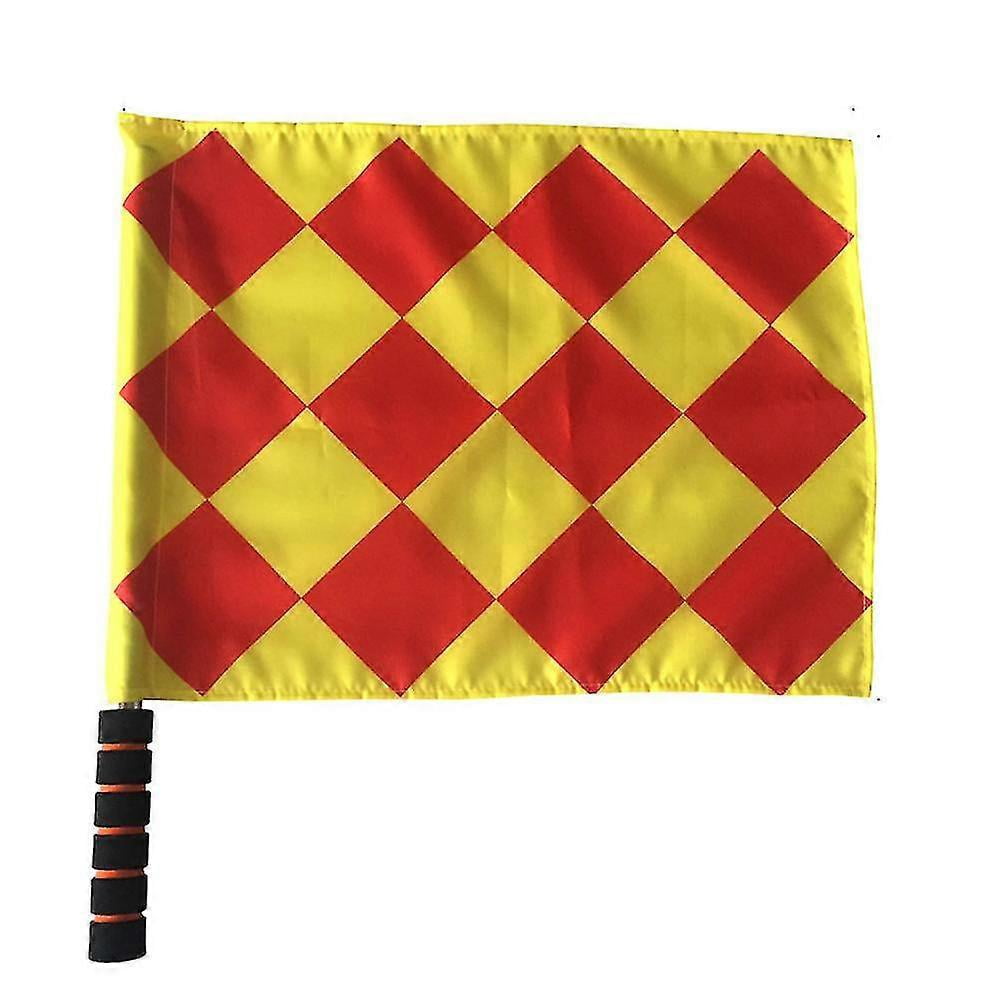 RAIN Referee Flag Stainless Steel Command Hand Flag Red Signal Flag ...