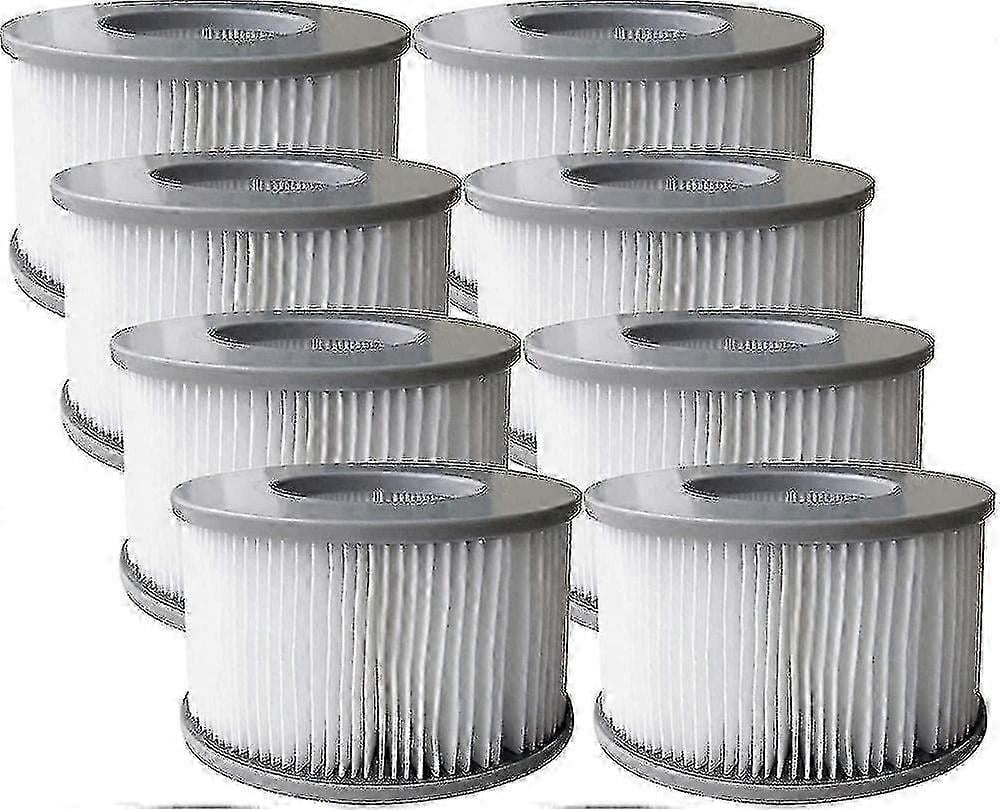 RAIN Set of 8 Replacement Filters for Mspa Inflatable Pool and Jacuzzi ...