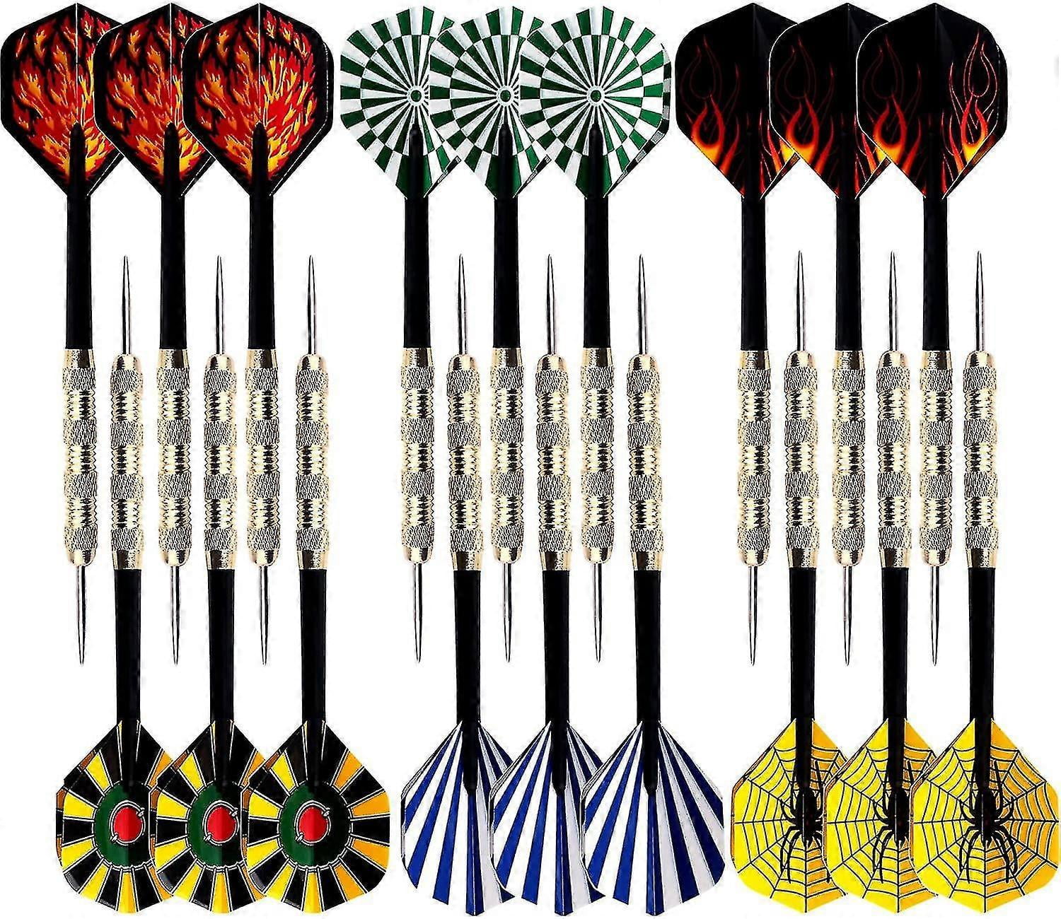 RAIN Steel Tip Dart Set, Professional Darts Metal Tips, Metal Darts For ...
