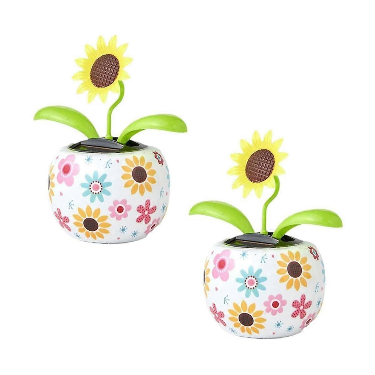 RAIN Sunflower Solar Dancing Flower Solar Toys Solar Powered Swinging ...