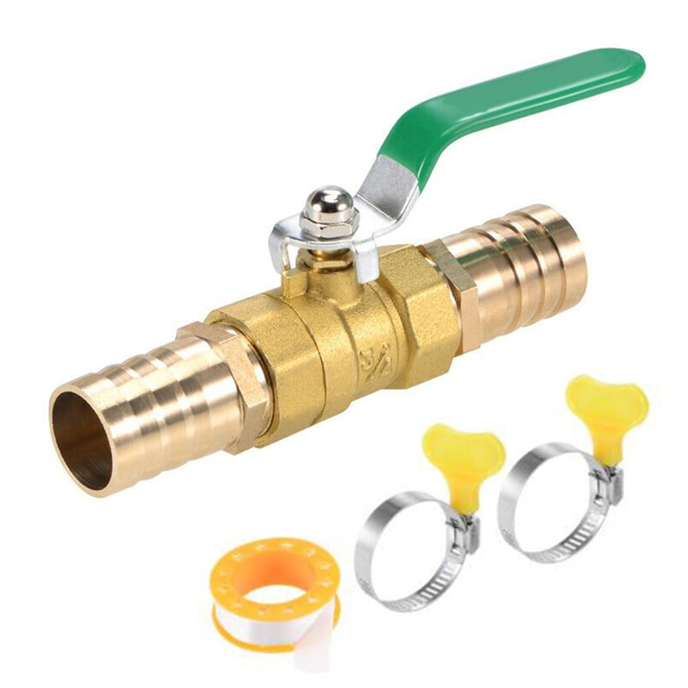RAINB 1 Pack Ball Valve Stop Valve 25Mm Hose Hook 90° Brass Valve with ...