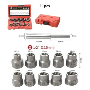 OEMTOOLS 25276 6 Pack Crank Bolt Socket Set, Metric Deep Socket Set ...