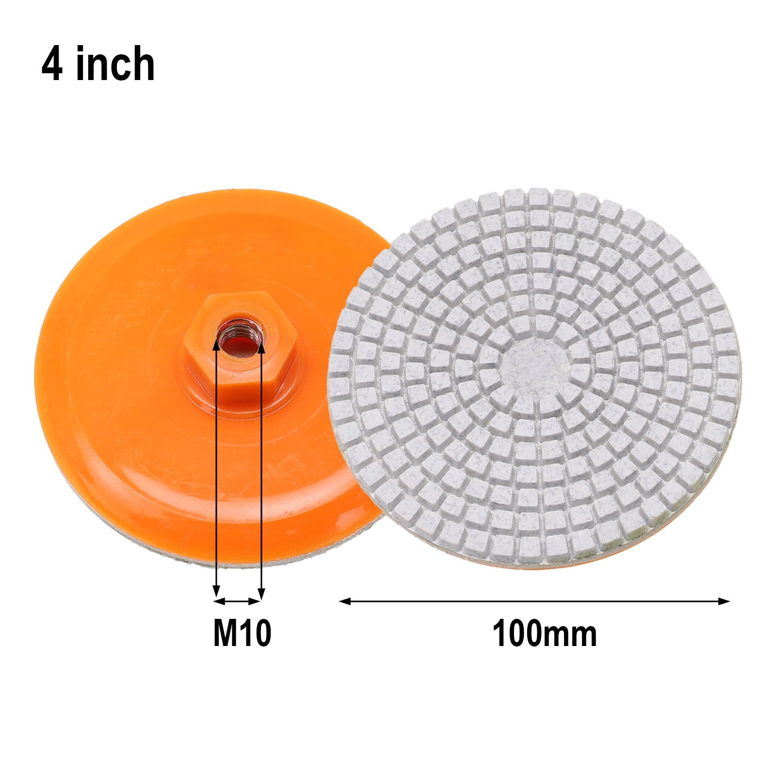 RAINB 100Mm 4 Inch Polishing Pad Wet Dry Buff Disc Abrasive For Marble ...