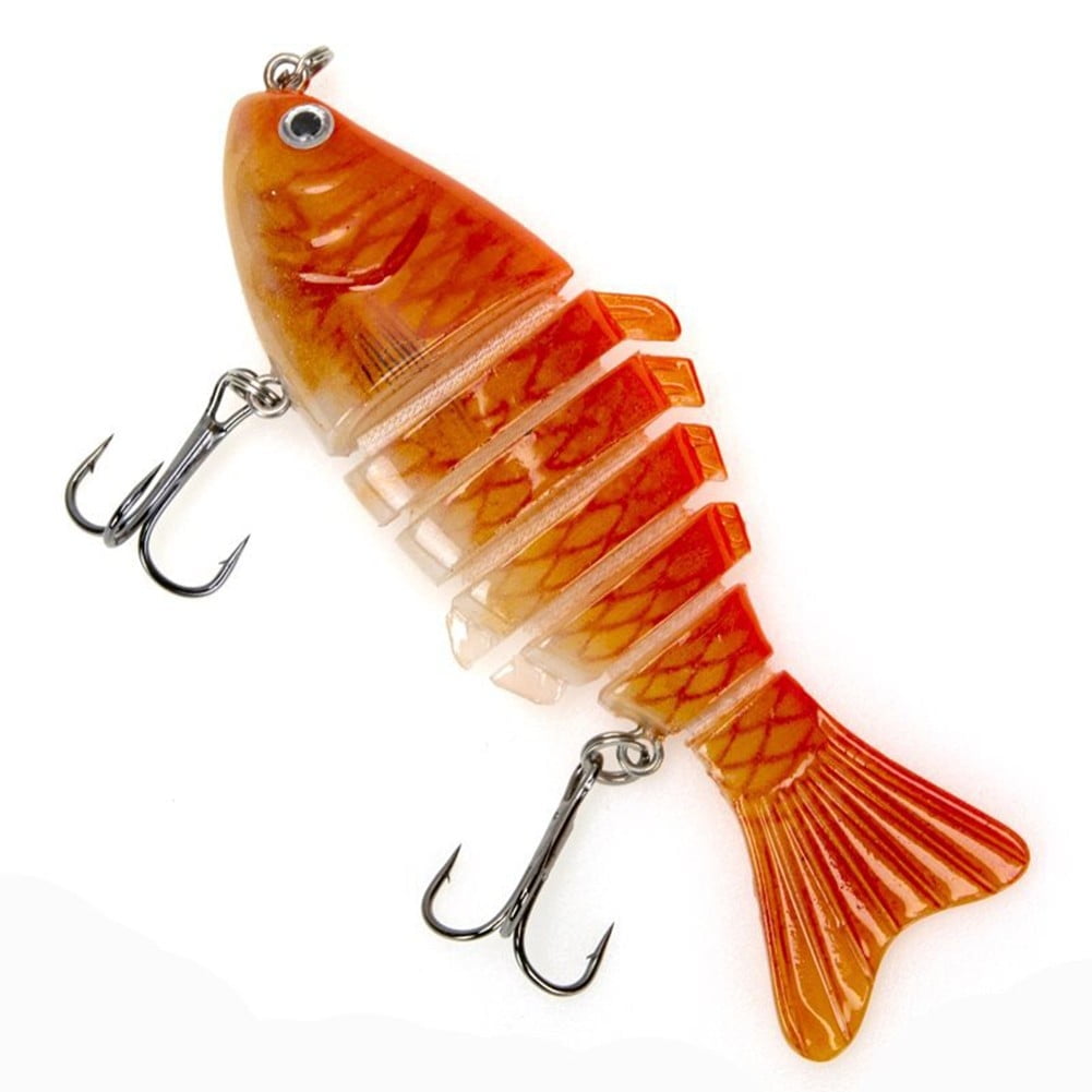 RAINB 10Cm/15G Jointed Multi-Seven Sections Fishing Lure Artificial ...