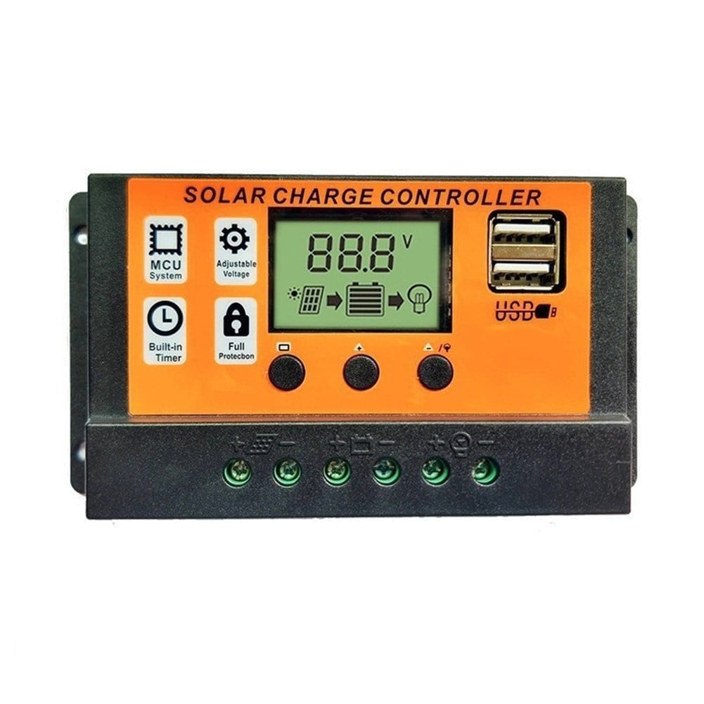 RAINB 12 /24V Auto Solar Panel Charge Controller Regulator Dual Usb ...