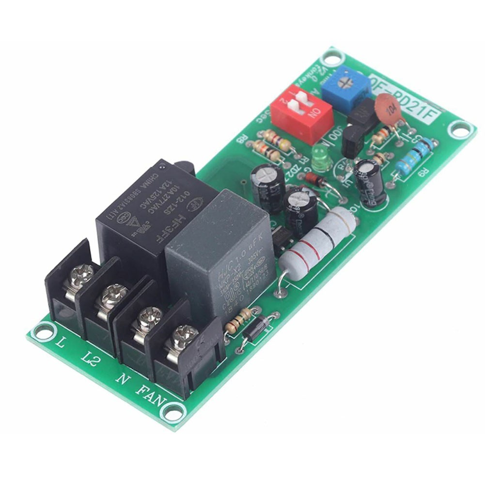RAINB 220V Timer Control Relay Module Delayed Turn Off Fan Overrun ...