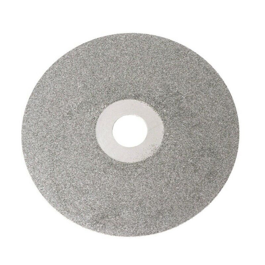 RAINB 4" 100Mm 80-# Diamond Coated Flat Lap Wheel Lapidary Grinding ...