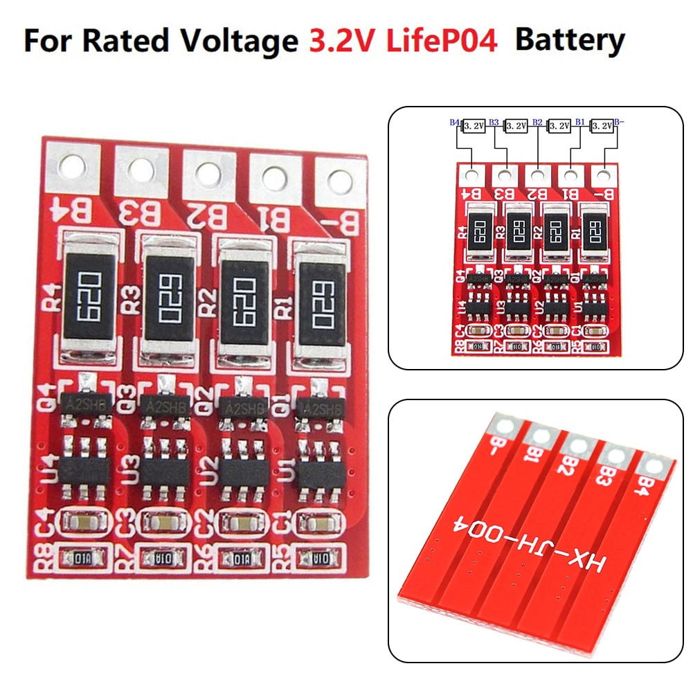 RAINB 4S 12.8V Lithium Iron Battery Protection Board With Balancer ...