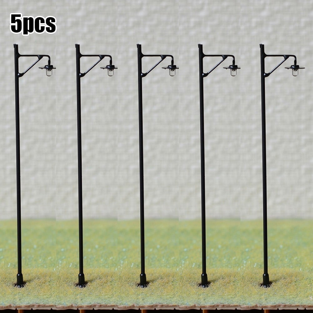 RAINB 5 X Oo / Ho Scale Led Street Light Railroad Path Lamp Post ...