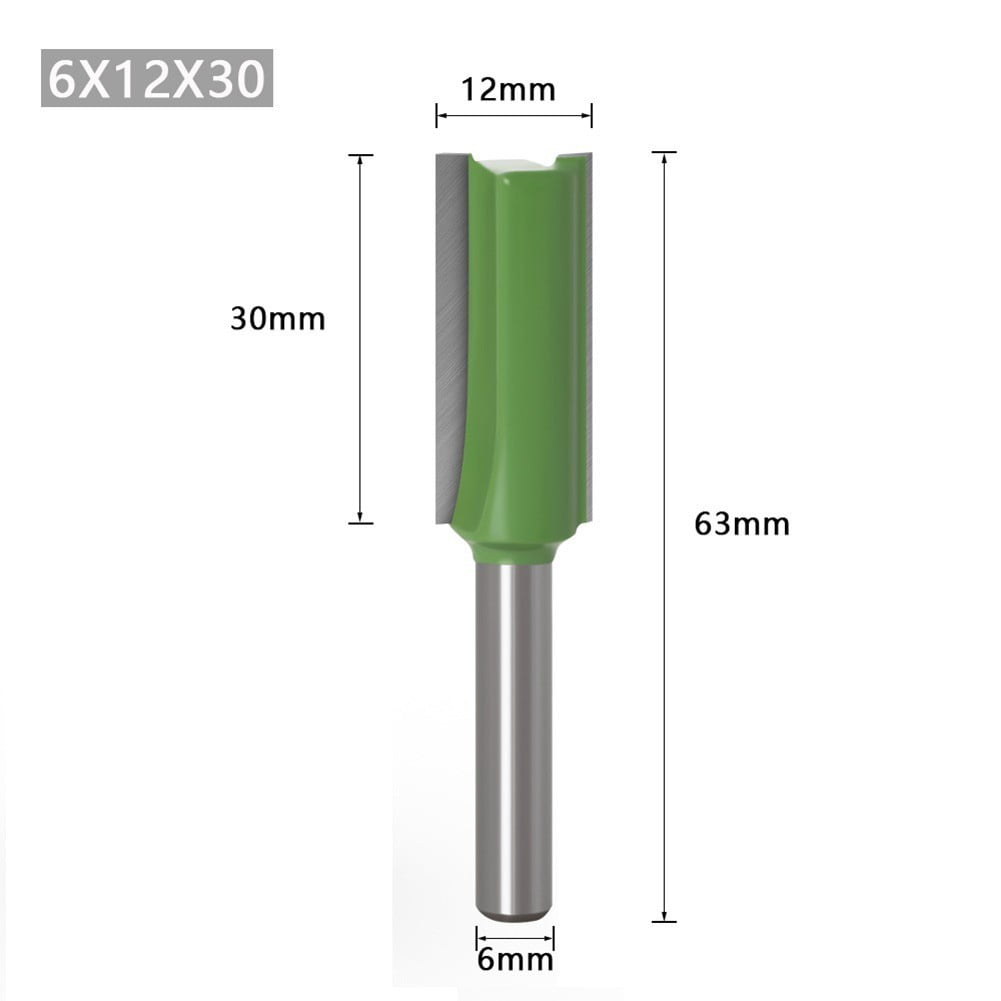 RAINB 6Mm Shank Milling Cutter Wood Carving Single Double Flute ...