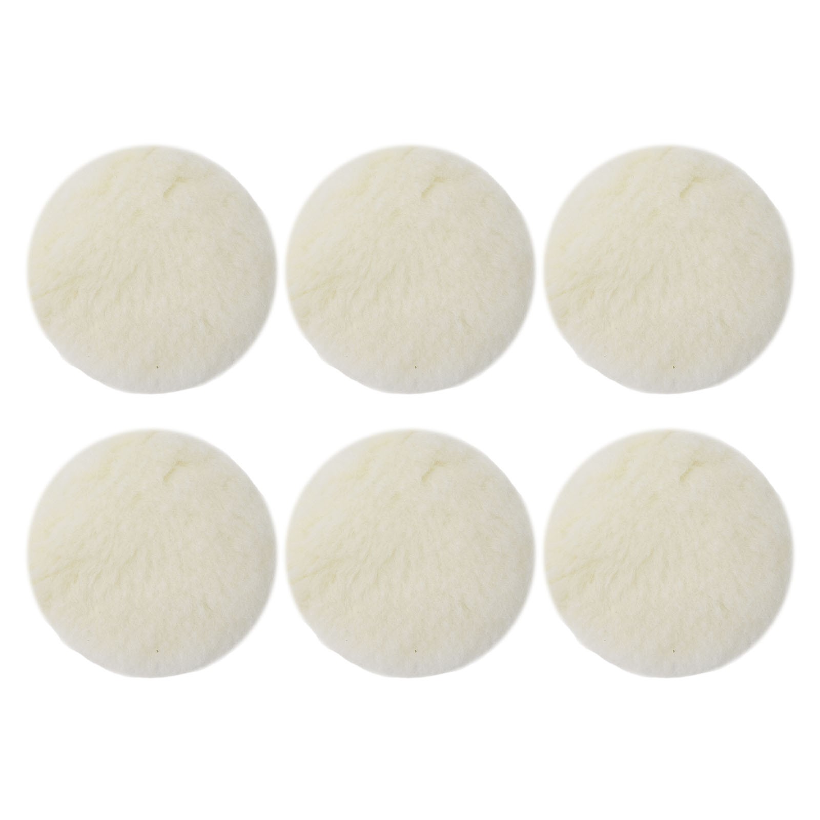 RAINB 6Pcs 5Inch Car Lambs Wool Bonnet Buffing Wheel Pad Buffer ...