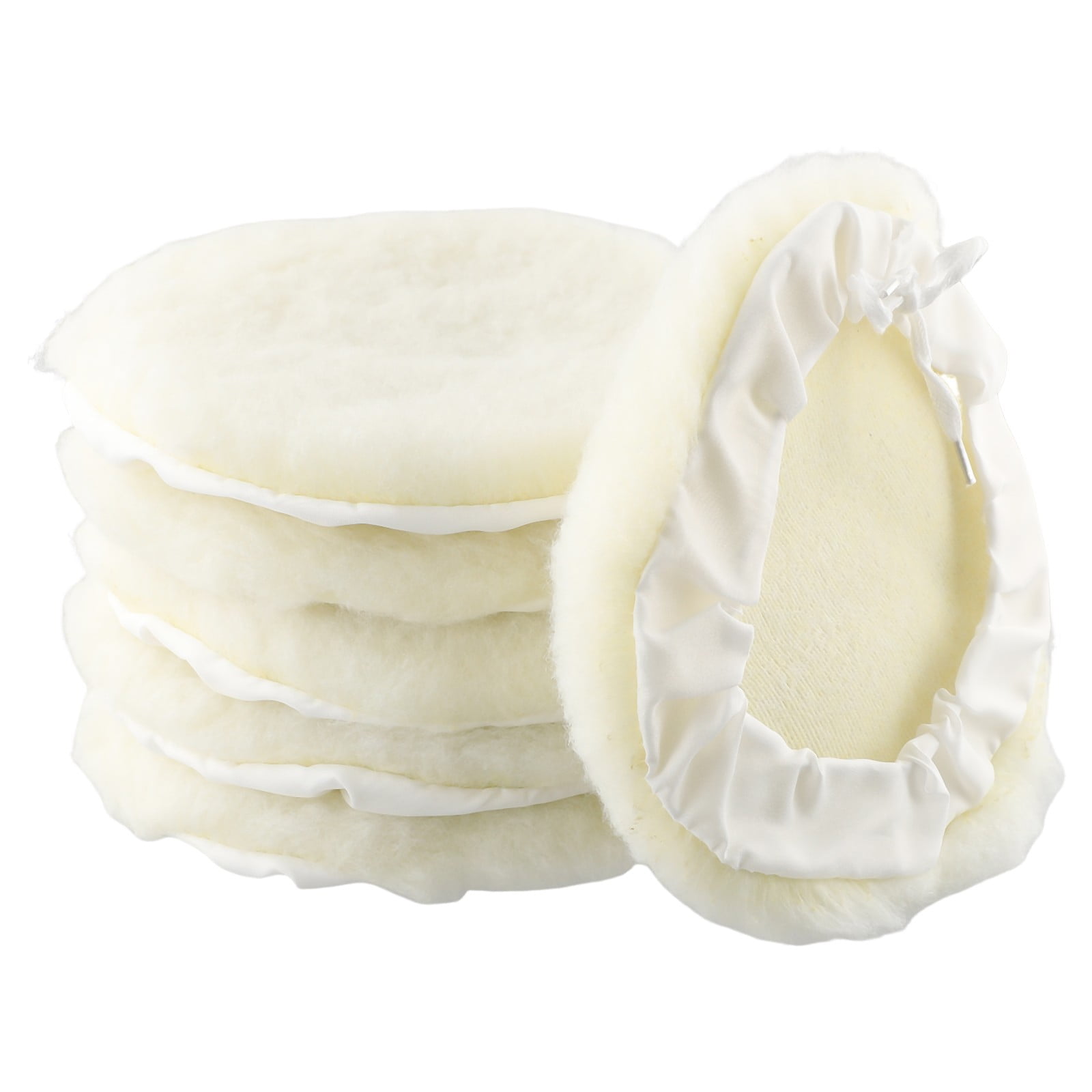 RAINB 6Pcs 7Inch Car Lambs Wool Bonnet Buffing Wheel Pad Buffer ...