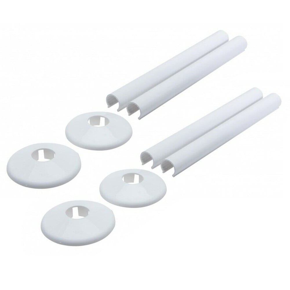 RAINB 8Pc Pipes Radiator Pipe Covers Sleeve 15Mm Collars Cut Fit ...