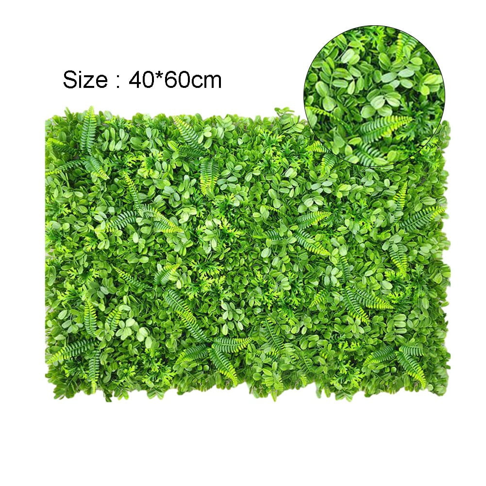 RAINB Artificial Green Grass Square Plastic Lawn Plant Home Wall ...