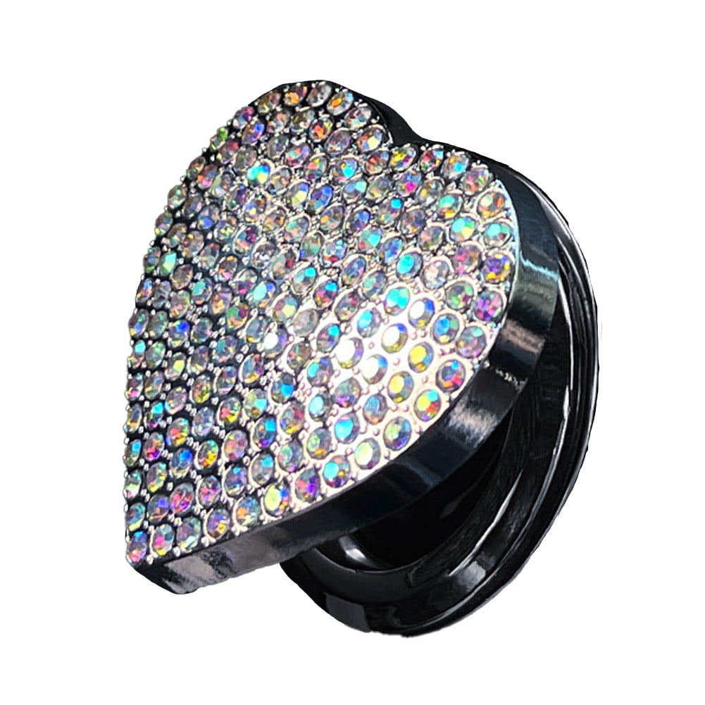 RAINB Bling Car Engine Start Stop Button Cover Push Start Button Emblem ...