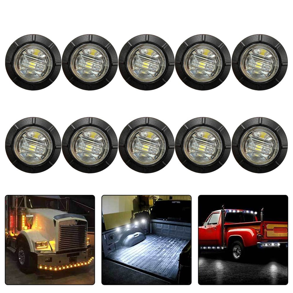 RAINB Car Accessories 3/4\" Led Rock Lights Round Underglow Wheel Side ...
