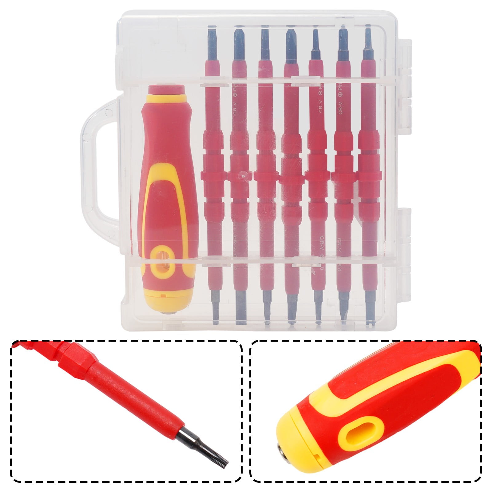 RAINB Electricians Slotted Cross Screwdriver Bit Kit Repair Tools Hand ...