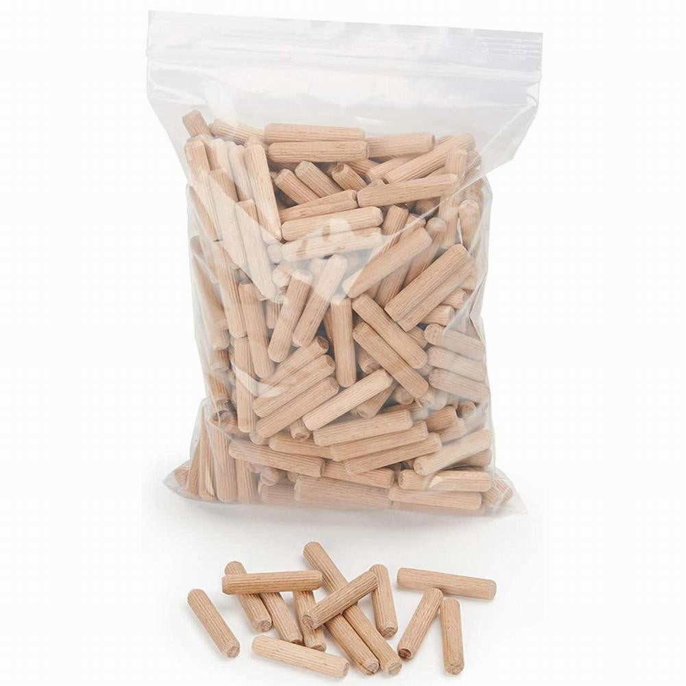 RAINB Hardwood Wooden Dowels Chamfered Fluted Pin Wood Beech Dowel ...