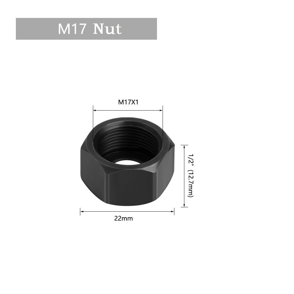 RAINB M17 6/6.35/8Mm Collet Chuck Adapter With Nut Engraving Trimming ...