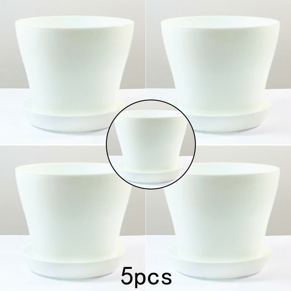 RAINB Plant Pots Flower Pot 5Pcs Colorful Decorative Flower Pots Gloss ...