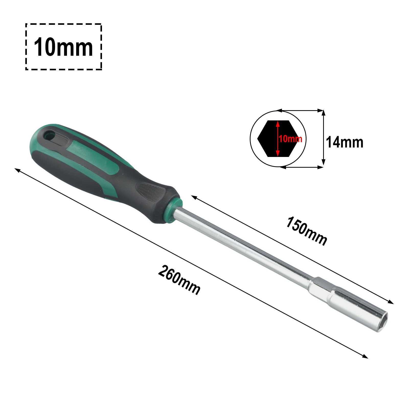 RAINB Screwdriver Socket Wrench Hex Screwdriver Hexagonal Nut Key ...