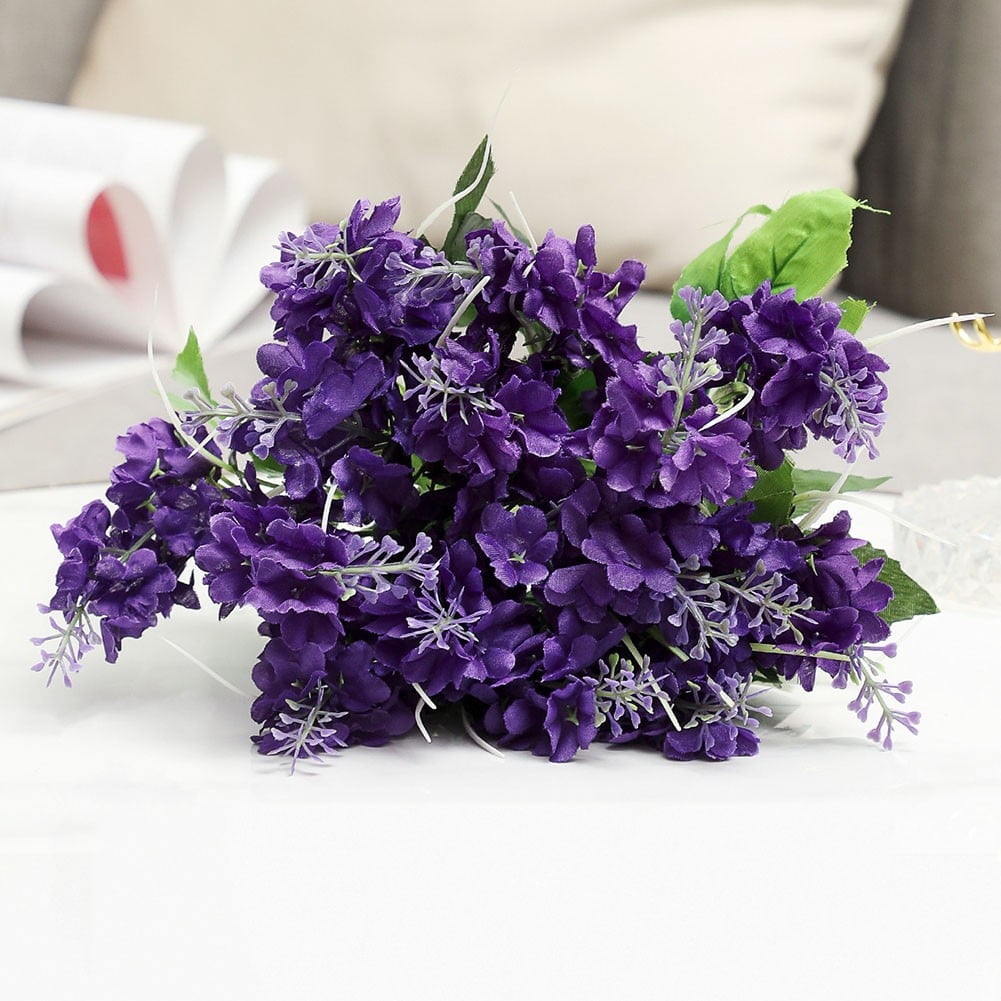 RAINB Simulated Flower 5-Pronged Hyacinth Silk Flower Simulated Plant ...