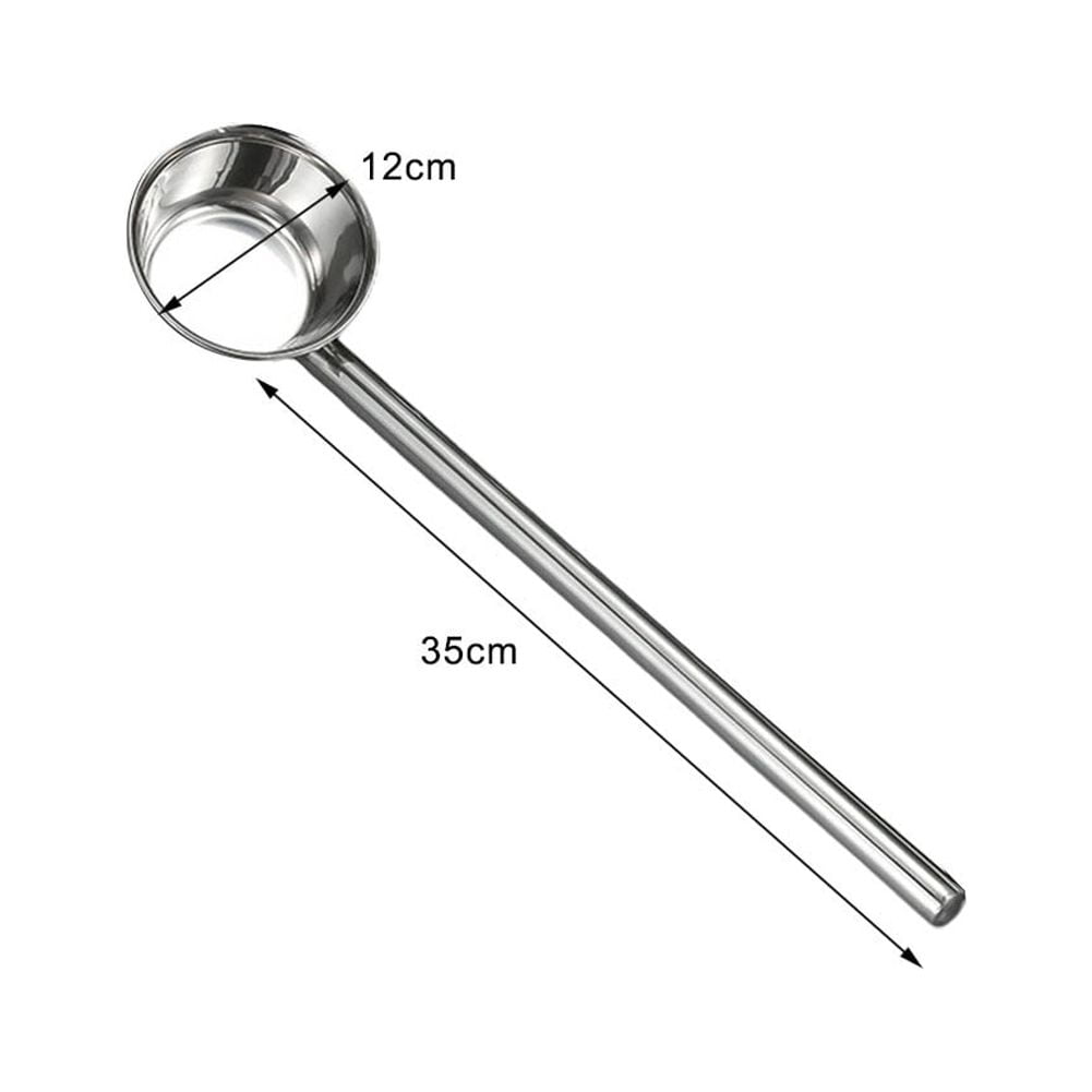 RAINB Stainless Ladle Long Handles Pouring Spoon Soup Water Scoops ...